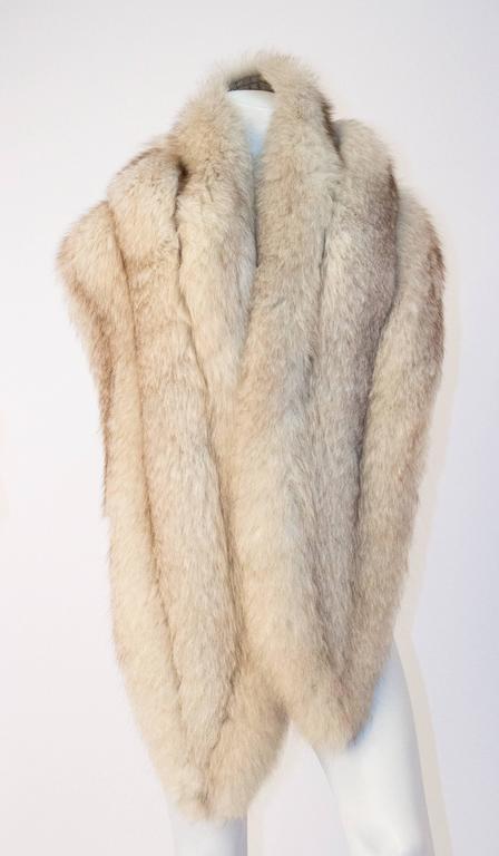 50s / 60s Norwegian Blue Fox Stole For Sale at 1stDibs | fox stole for sale