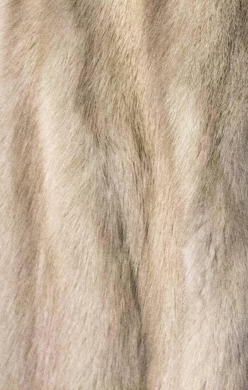 60s Grey Mink Jacket with Cuffed Sleeves at 1stDibs