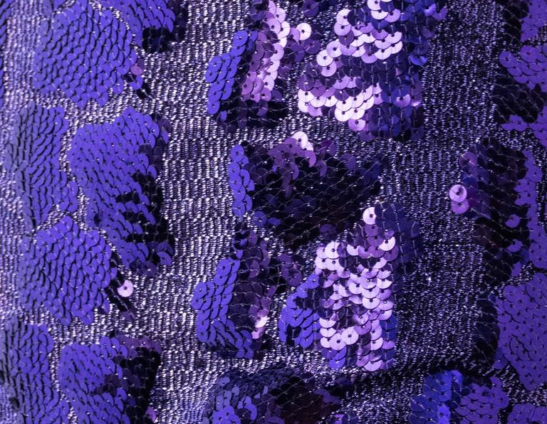 80s Purple Sequin Snake Pattern Dress at 1stDibs | purple 80s dress ...