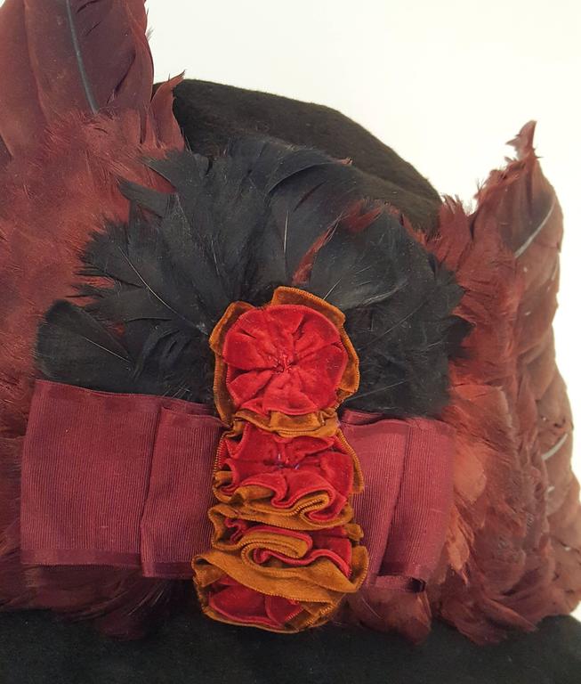 Edwardian Winged Picture Hat at 1stDibs