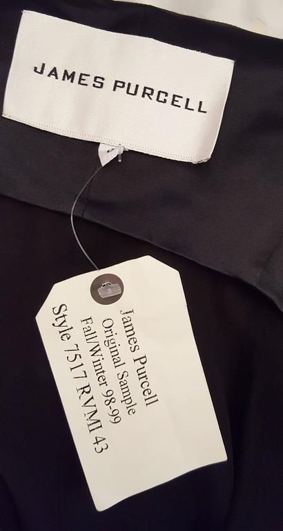 90s James Purcell Velvet and Silk Jersey Strapless Gown at 1stDibs