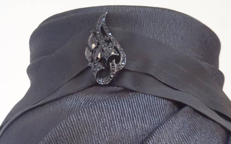 60s Mod Black Ruched Bucket Hat For Sale at 1stDibs | 60s bucket hat ...