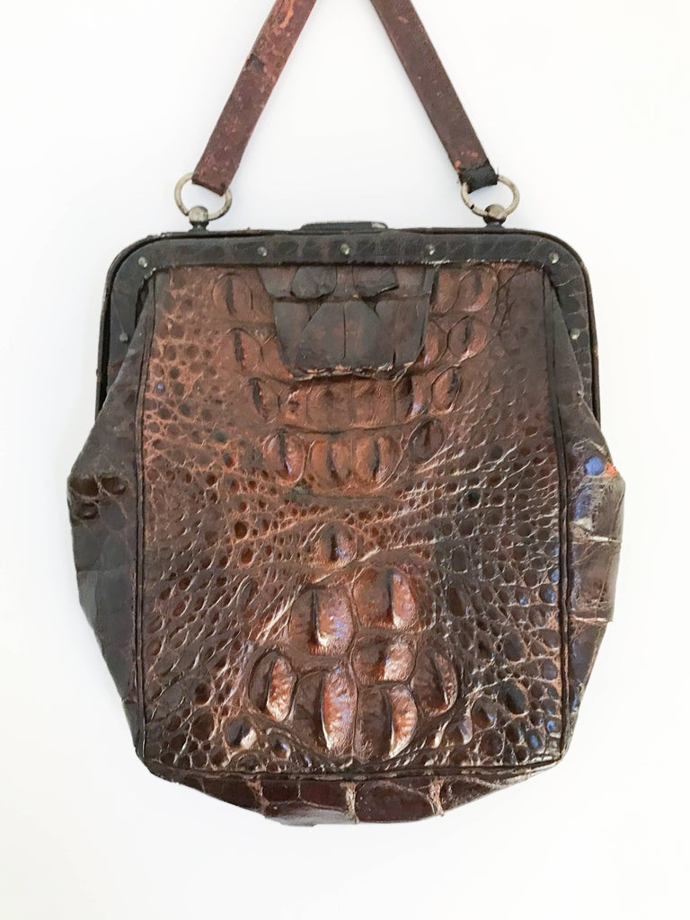 1910s Edwardian Alligator Chatelaine Purse For Sale at 1stDibs ...