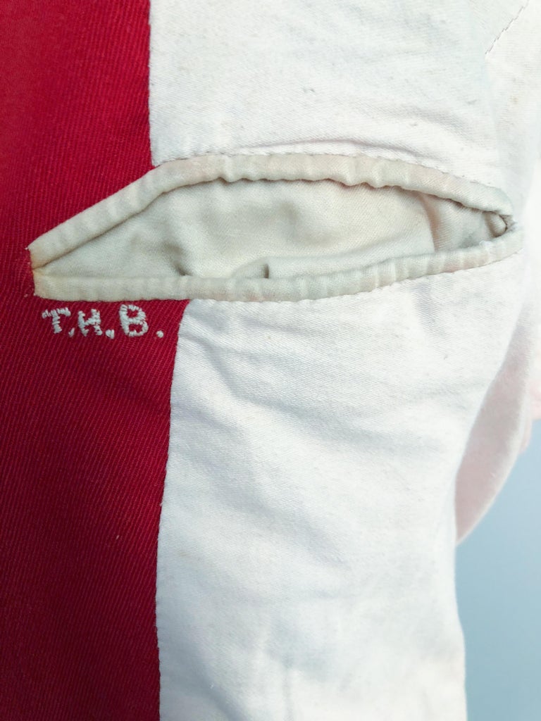 1930s Red Equestrian Coat with Solid Brass Buttons at 1stDibs