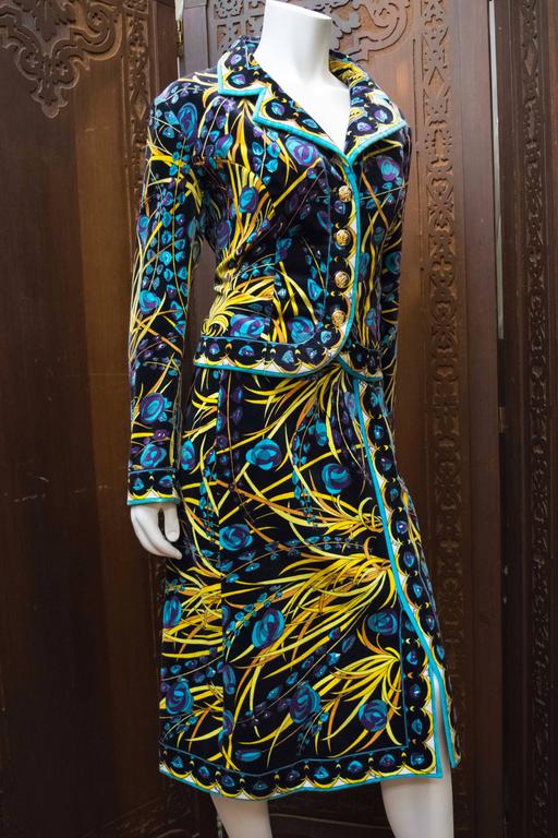 Pucci Velvet Two Piece Suit at 1stDibs | pucci suit