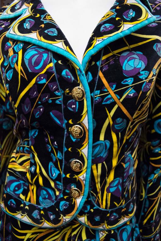 Pucci Velvet Two Piece Suit at 1stDibs | pucci suit