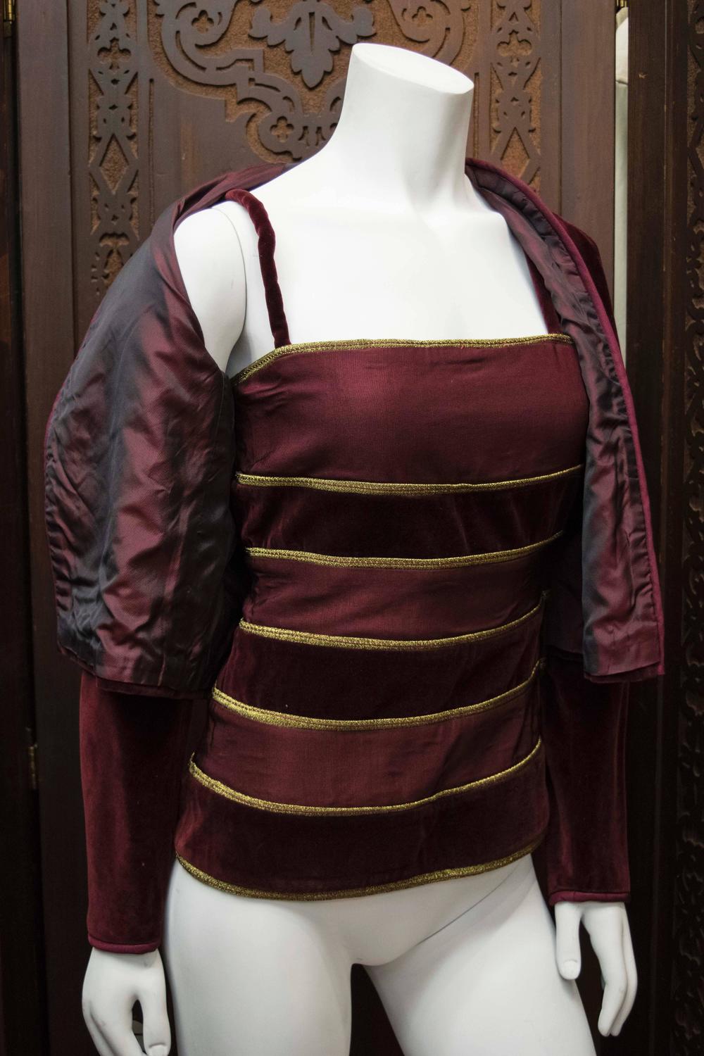 Gianni Versace Velvet Two Piece For Sale at 1stdibs