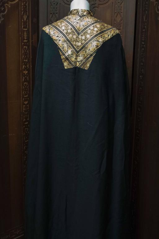1960s Black and Gold Lamé Evening Dress and Cloak For Sale at 1stDibs ...