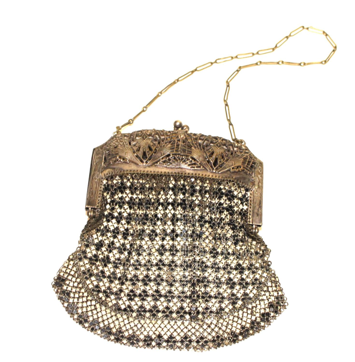 20s Art Deco Metal Mesh Purse For Sale at 1stdibs