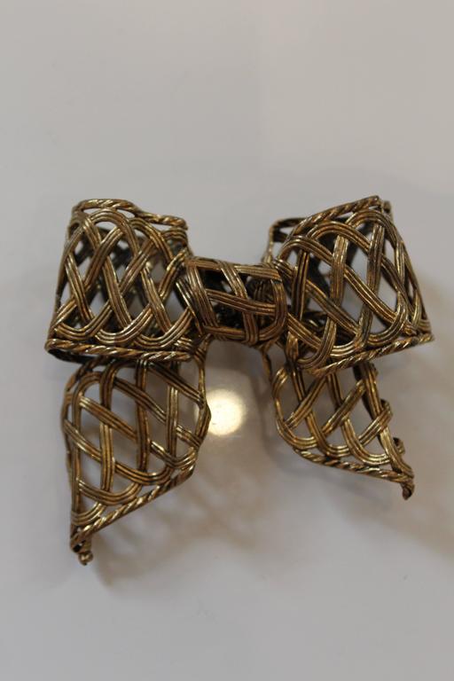 Sonia Rykiel Bow Brooch at 1stDibs