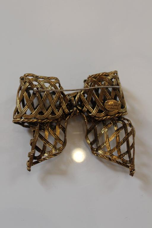 Sonia Rykiel Bow Brooch at 1stDibs