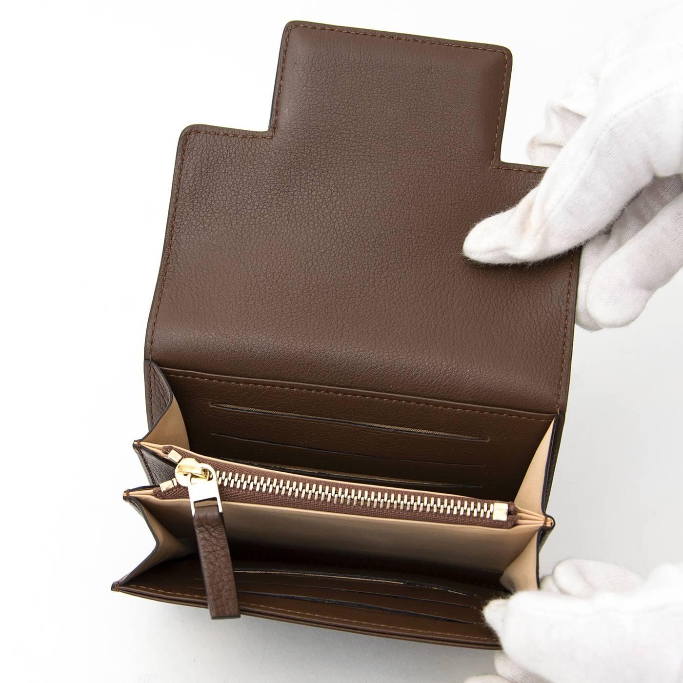 Brown Delvaux Madame Wallet at 1stdibs