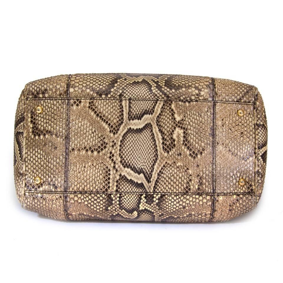 Dolce And Gabbana Python Miss Sicily Bowling Bag at 1stdibs