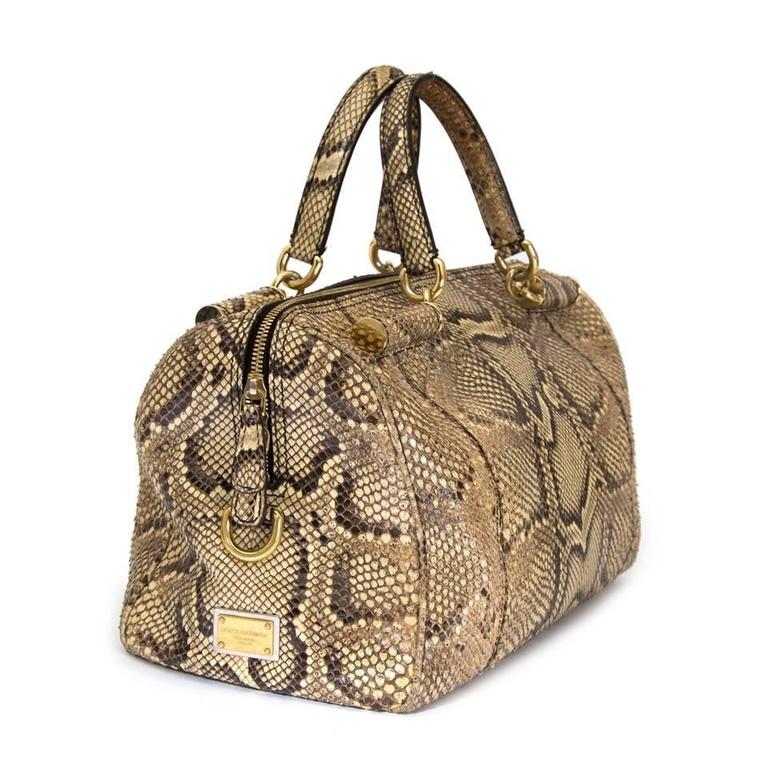 Dolce And Gabbana Python Miss Sicily Bowling Bag at 1stDibs | dolce ...