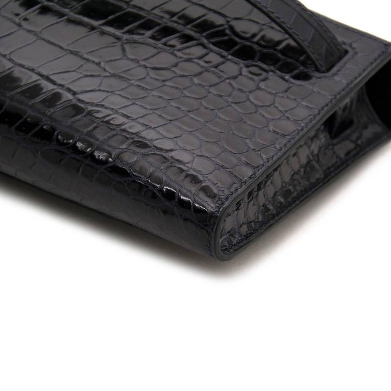 Brand New Hermes Kelly Cut Blue Marine Croco Porosus at 1stDibs | kelly ...