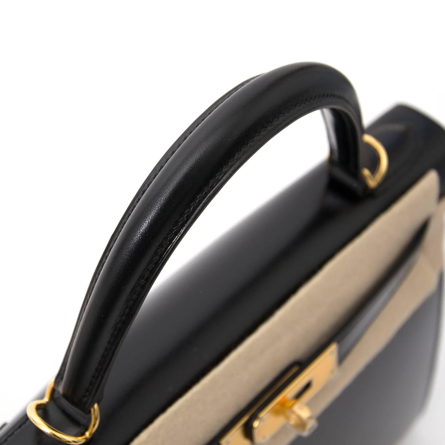 Brand New Hermes Kelly 28 Black Boxcalf at 1stDibs