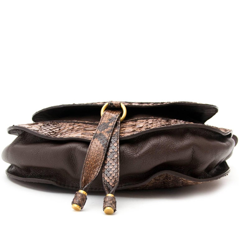 Chloé Python Marcie Satchel Bag at 1stDibs | chloe python bag, chloe ...