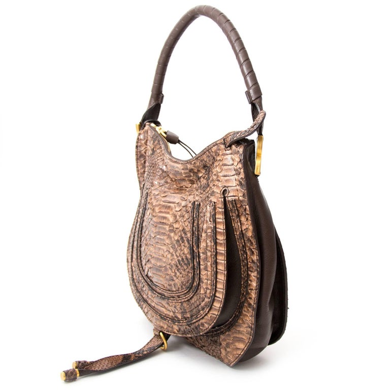 Chloé Python Marcie Satchel Bag at 1stDibs | chloe python bag, chloe ...