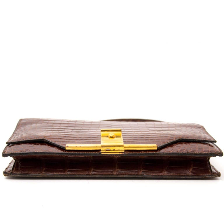 Hermes Vintage Croco Shoulder Bag at 1stDibs | hermes croco