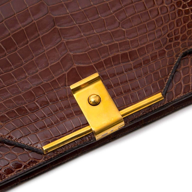 Hermes Vintage Croco Shoulder Bag at 1stDibs | hermes croco