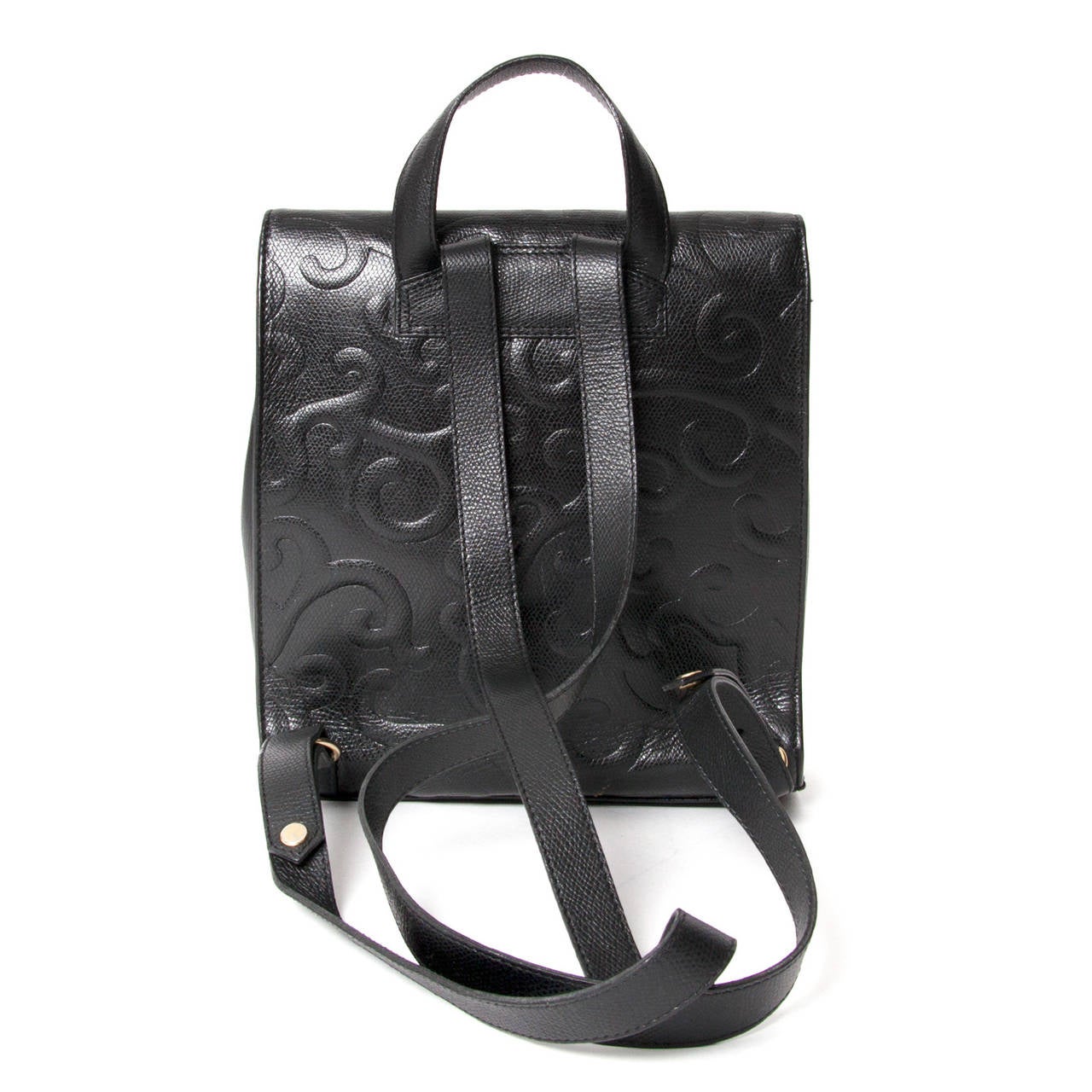Yves Saint Laurent Embossed Arabesque Backpack at 1stDibs | yves saint ...