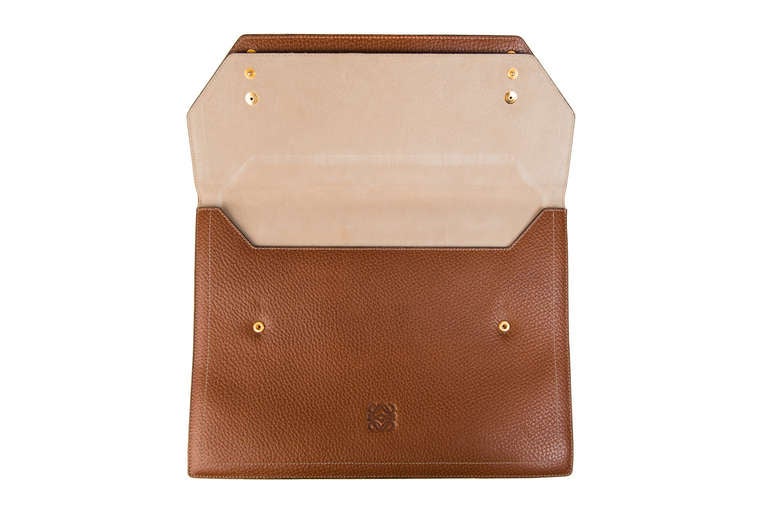 Loewe Leather Briefcase at 1stDibs