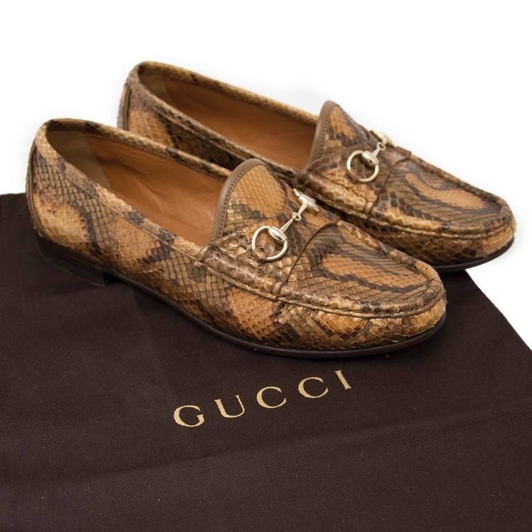 Gucci Python Horsebit Loafers at 1stDibs | gucci python loafers, gucci ...