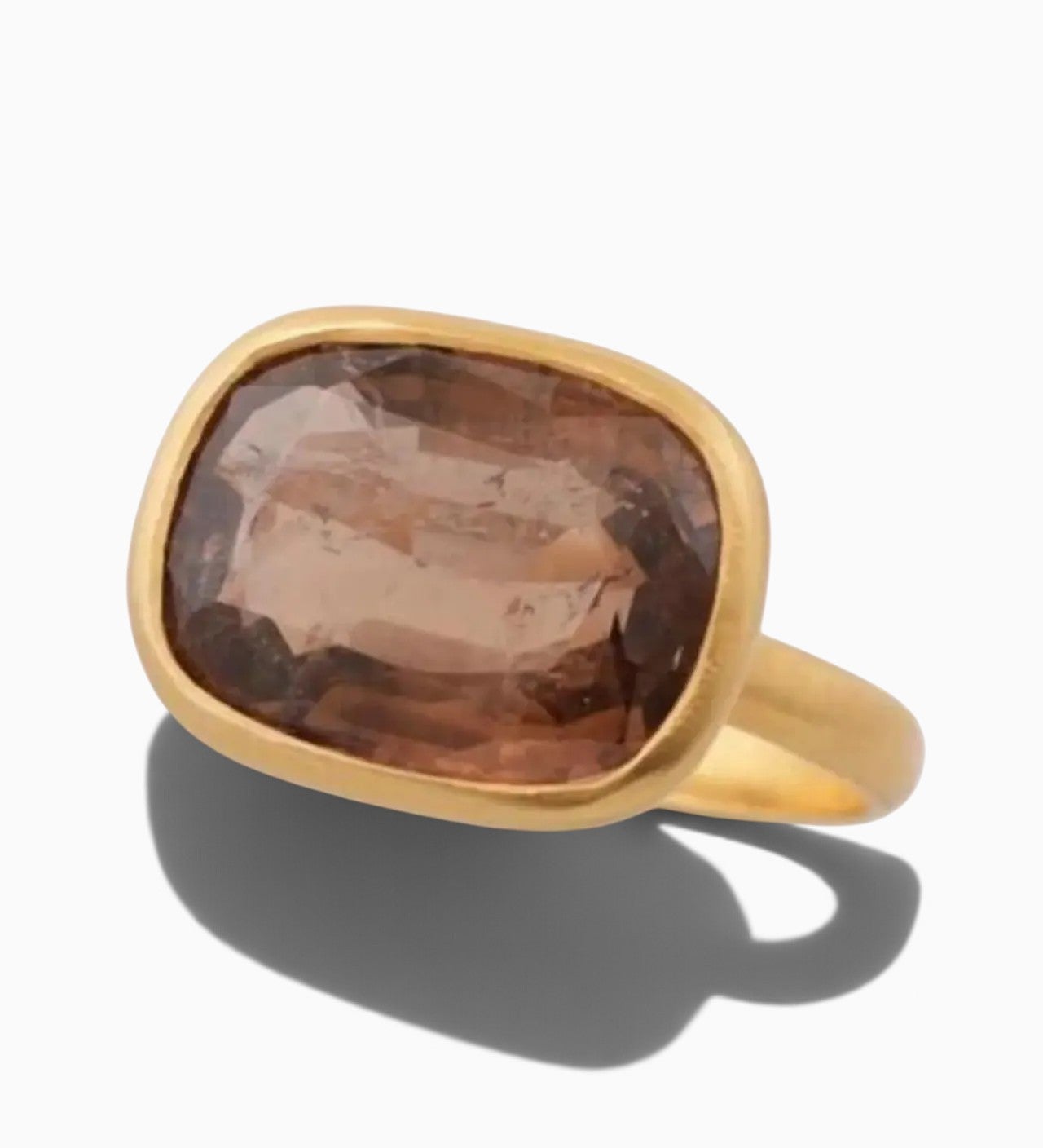Extremely Rare Brown Tourmaline Yellow Gold One Of A Kind (OOAK ...