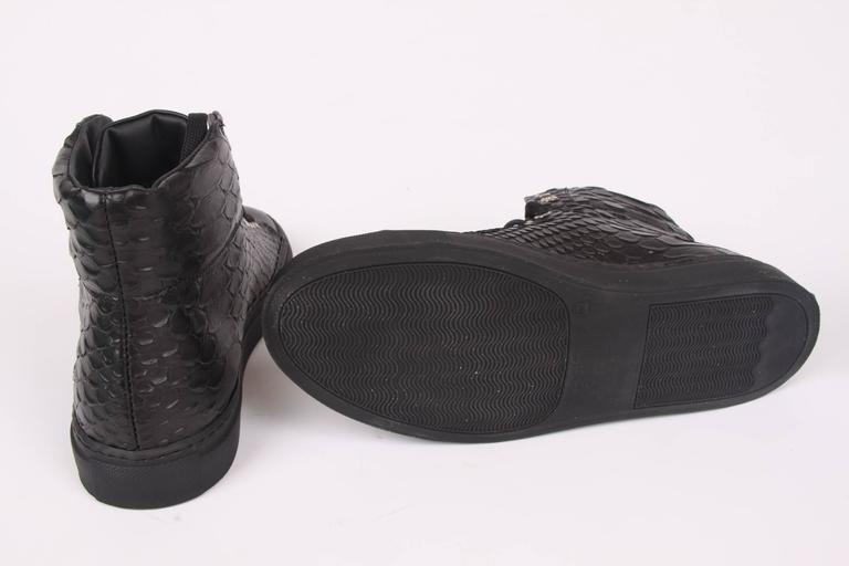 Philipp Plein Mid-Top Sneakers Crystal Skull - black leather at 1stDibs ...