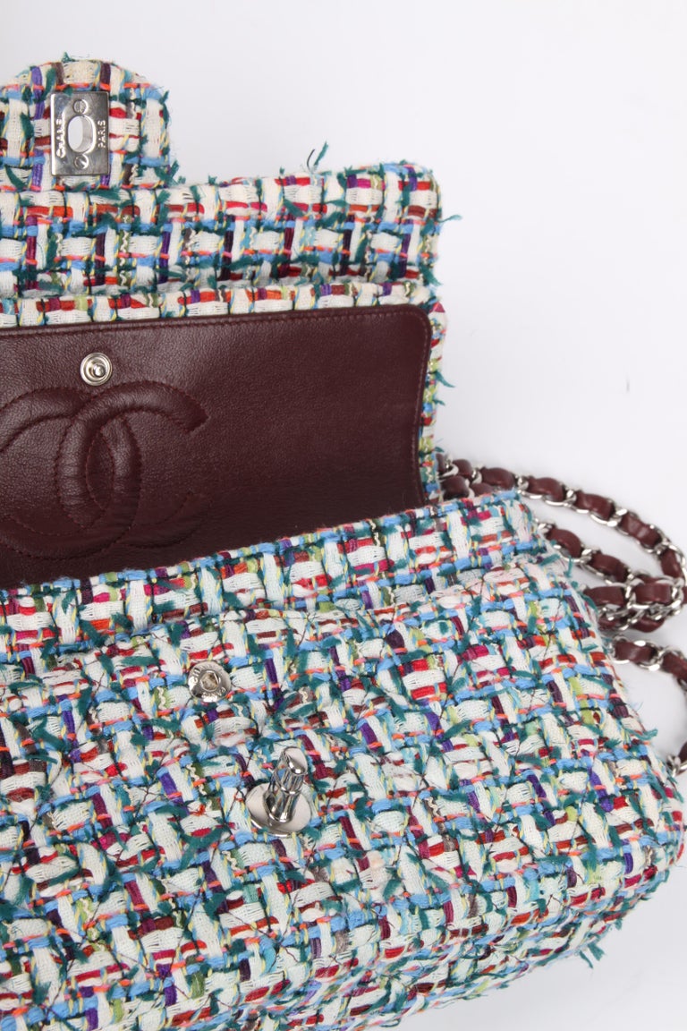 Chanel 2.55 Boucle Medium Classic Double Flap Bag - multi color at ...