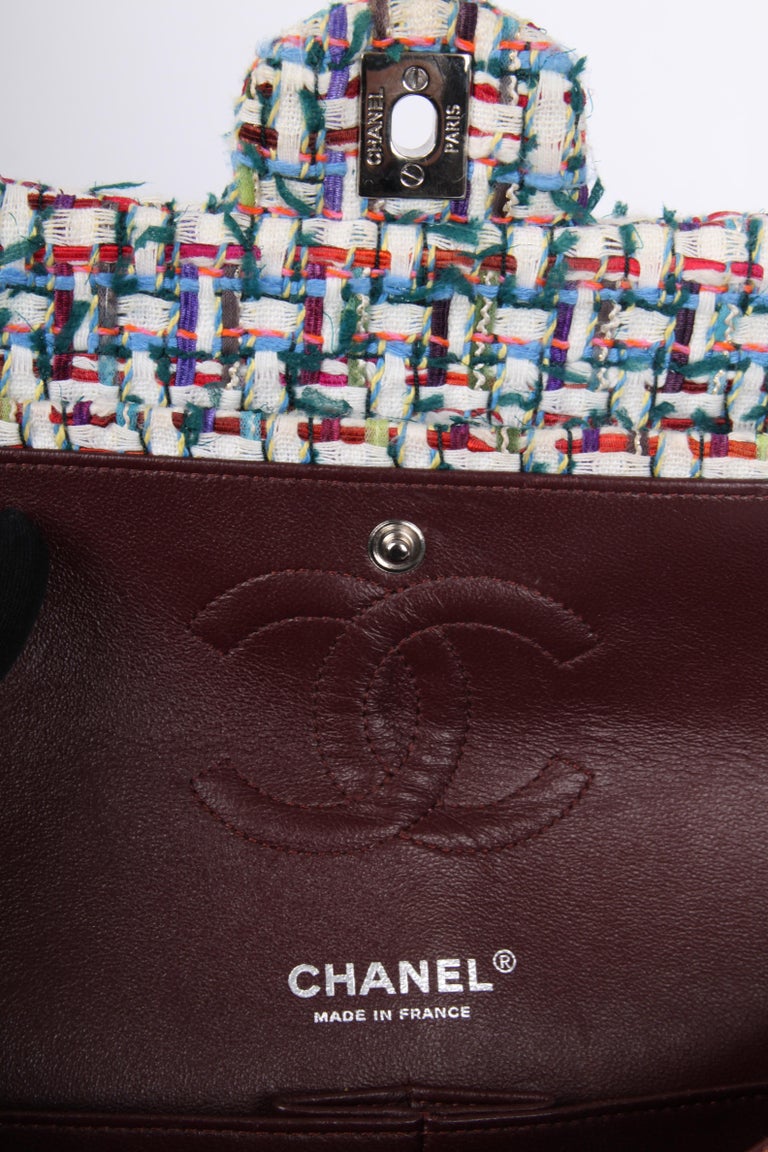 Chanel 2.55 Boucle Medium Classic Double Flap Bag - multi color at ...