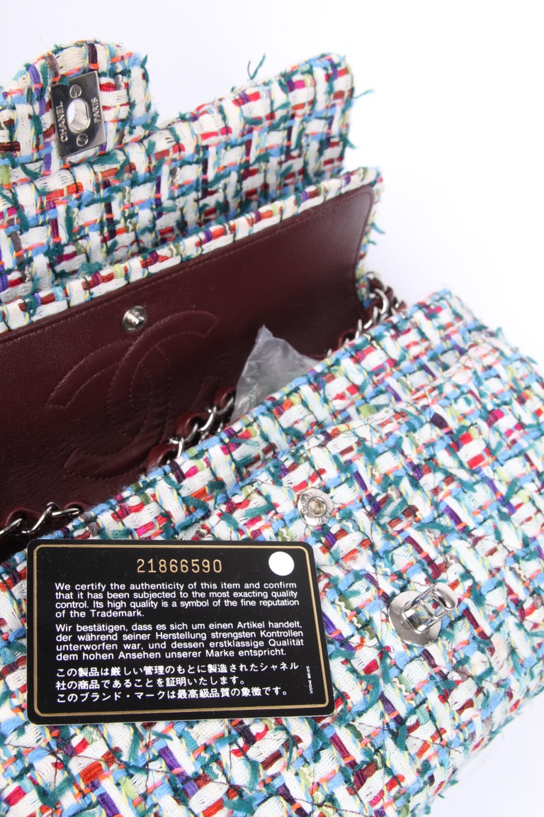 Chanel 2.55 Boucle Medium Classic Double Flap Bag - multi color at ...