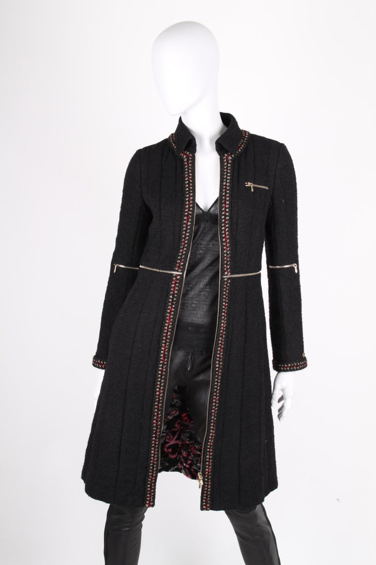 Chanel Paris Shanghai Collection Wool Coat - black at 1stDibs | chanel ...
