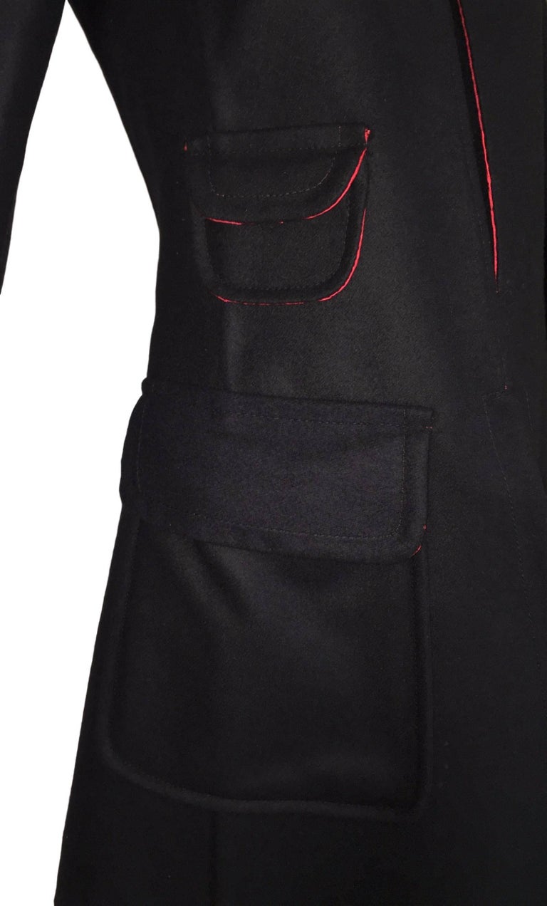 Jean Paul Gaultier F/W 2001 Black Chinoiserie Chinese Military Coat ...