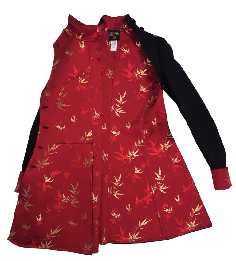 Jean Paul Gaultier F/W 2001 Black Chinoiserie Chinese Military Coat ...
