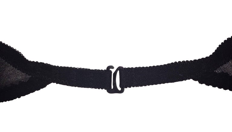 1963 Vintage Christian Dior La Gaines Gorges Sheer Black Mesh Monogram ...