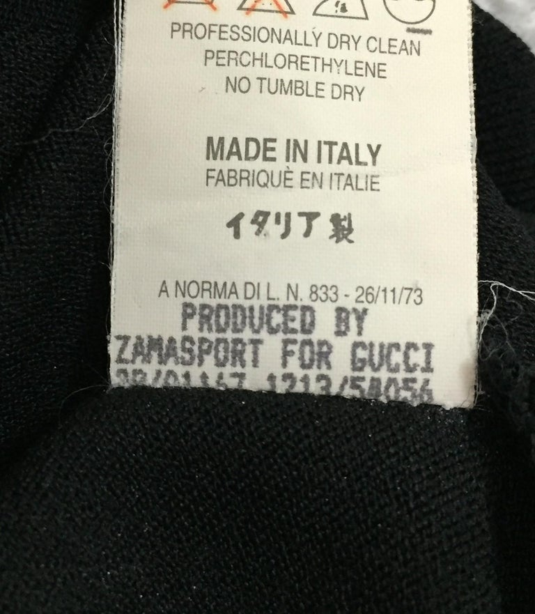 1999 Gucci by Tom Ford Black Metal Logo Buckle Racerback Micro Mini ...