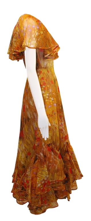 Documented 1971 Valentino Couture Italian Vogue Audrey Hepburn Gown ...