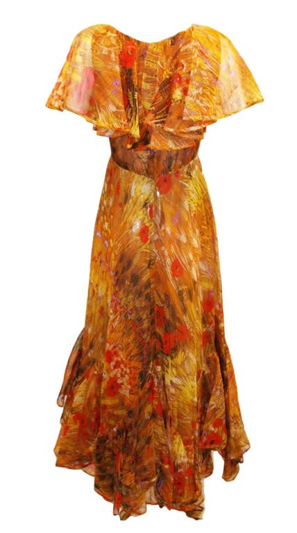 Documented 1971 Valentino Couture Italian Vogue Audrey Hepburn Gown ...