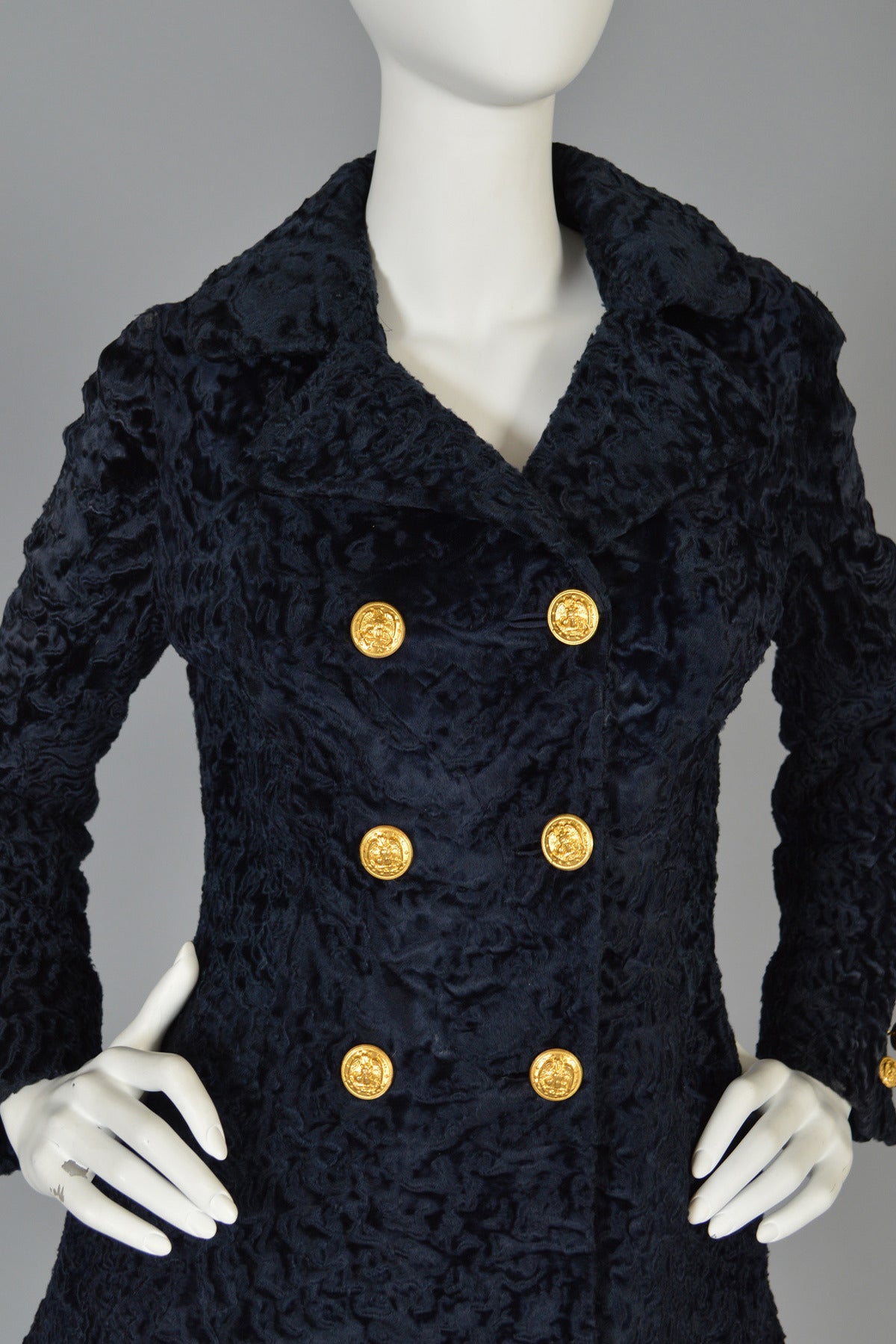 Rare Midnight Blue Reiss and Fabrizio Broadtail Military Jacket at 1stDibs