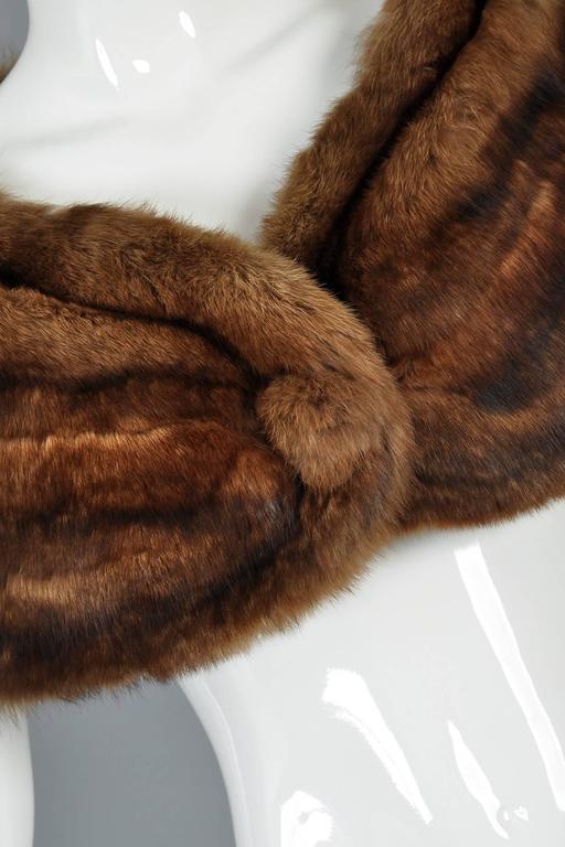 Gorgeous 1950's Russian Sable Fur Stole For Sale at 1stDibs