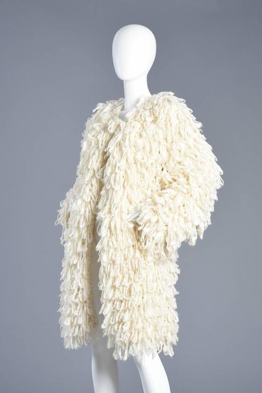 The Ultimate Oversized Shaggy Fringed String Coat at 1stDibs