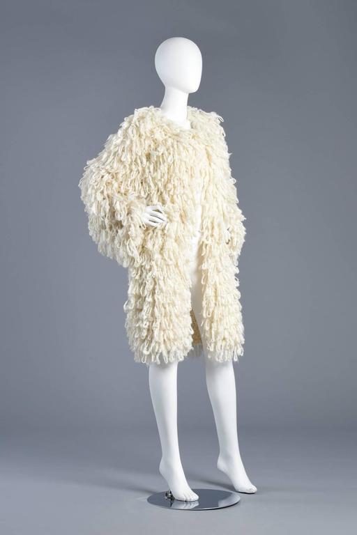 The Ultimate Oversized Shaggy Fringed String Coat at 1stDibs