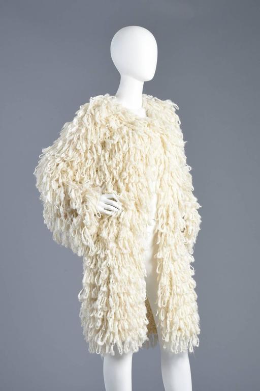 The Ultimate Oversized Shaggy Fringed String Coat at 1stDibs