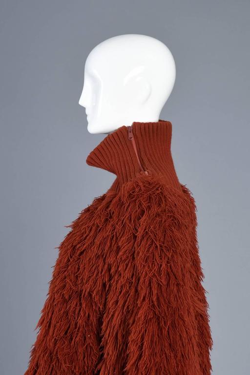 Amazing 1970s Shaggy Fringed String Poncho Cape For Sale at 1stDibs