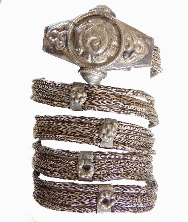 Antique Rajasthani India Belt with Trichinopoly Chain Floral Motif ...