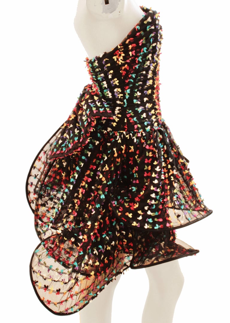 Unique Confetti Bow Cocktail Dress by Tomasz Starzewski Bergdorf ...