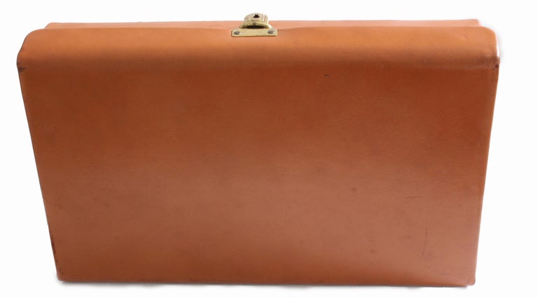 Saddle Leather Jewelry Box Dresser Valet Travel Case with Lock and Key ...