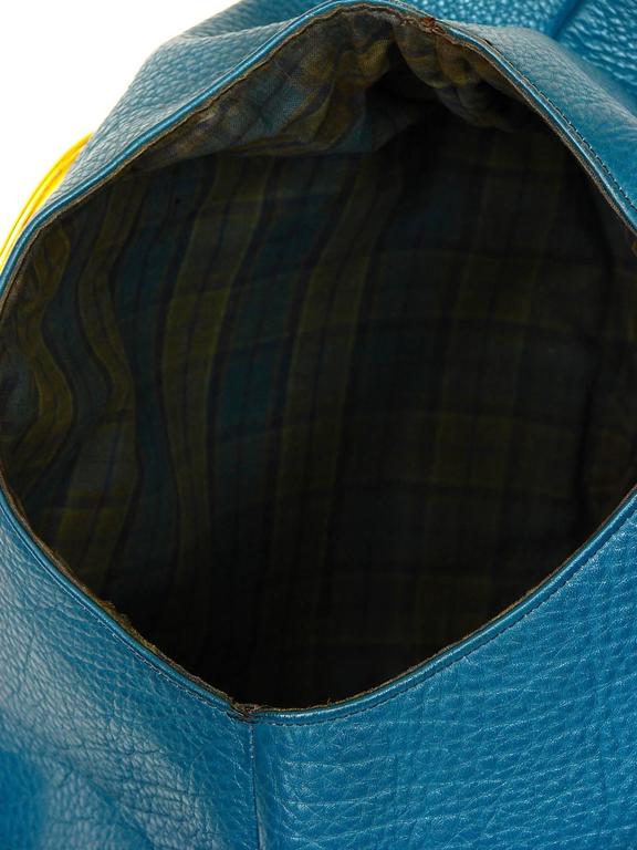 Bonnie Cashin Coach Mod Blueberry Leather XL Tote Bag with Kiss Lock ...