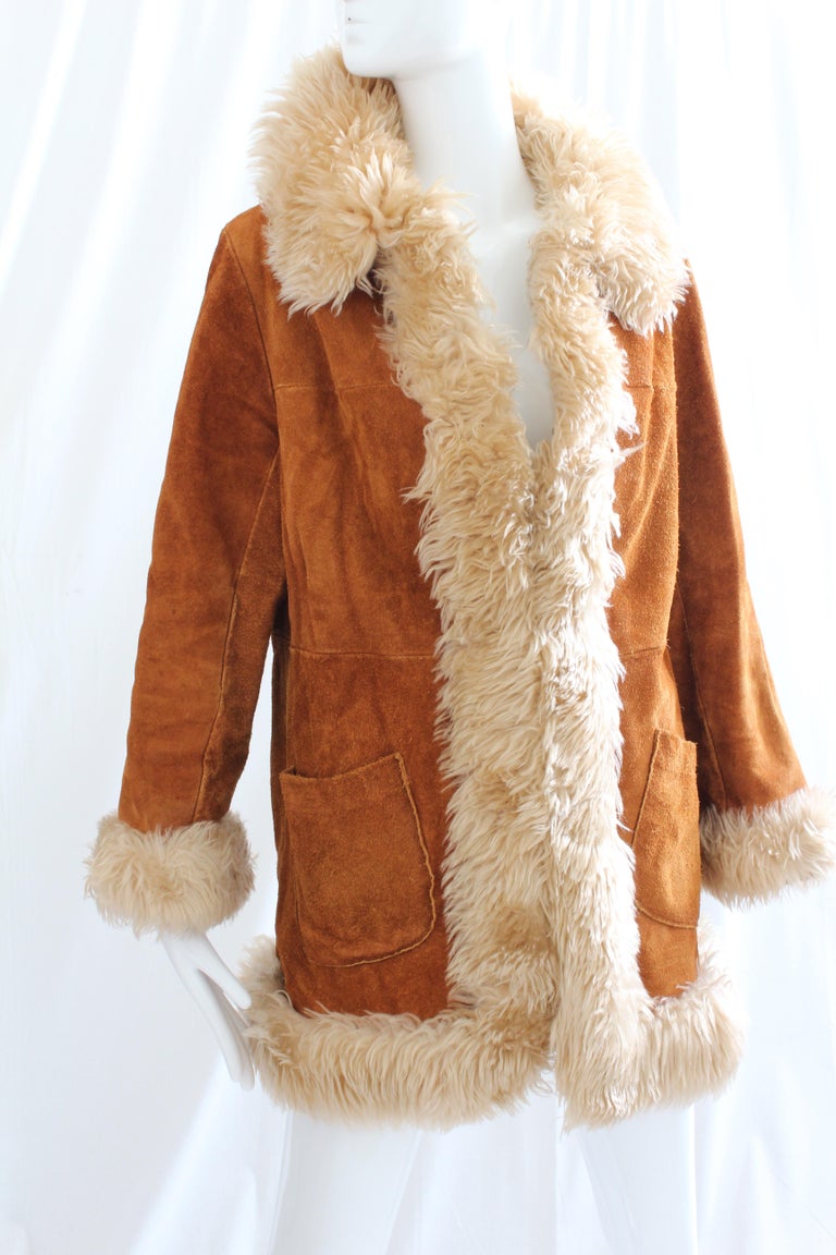 Vintage 70s Suede Coat Penny Lane Almost Famous Style Size 12 at ...